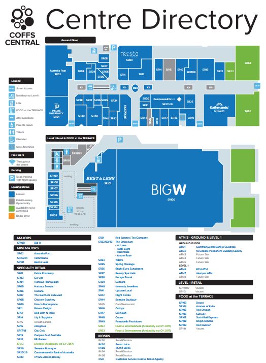 Coffs Central Shopping - Coffs Harbour, New South Wales - store list ...