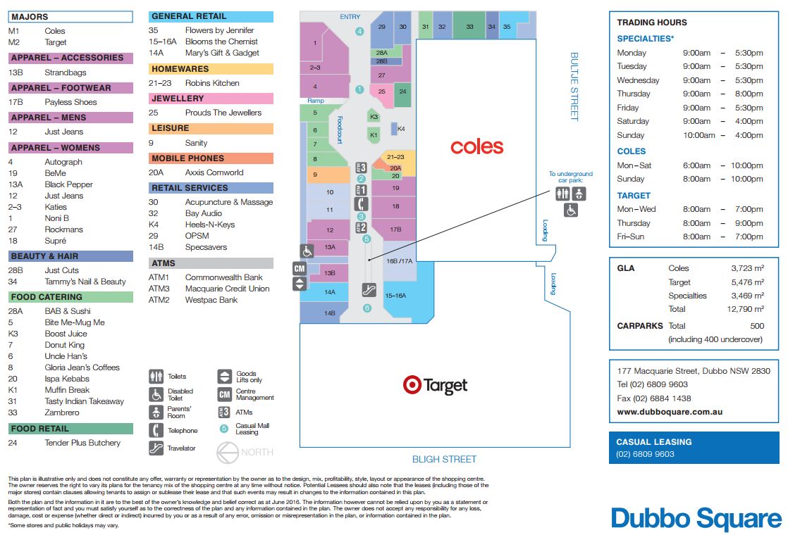 Dubbo Square - Dubbo, New South Wales - store list (37), hours ...