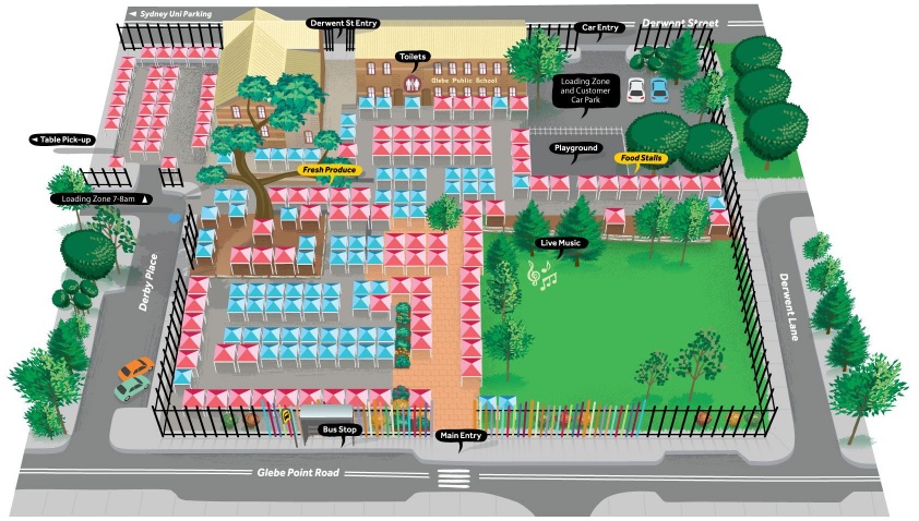 Glebe Markets - Glebe, New South Wales - store list (49), hours ...