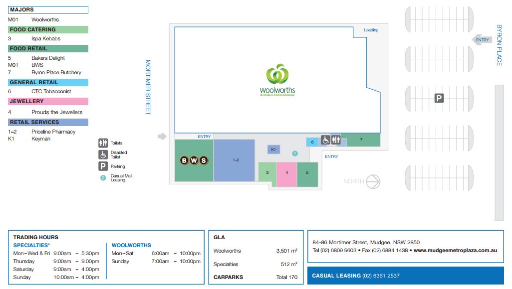 Mudgee Metroplaza - Mudgee, New South Wales - store list (9), hours ...
