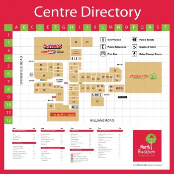North Blackburn Shopping Centre - Blackburn, Victoria - store list (41 ...