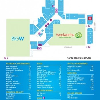 Taree Central Shopping Centre - Taree, New South Wales - store list (44 ...